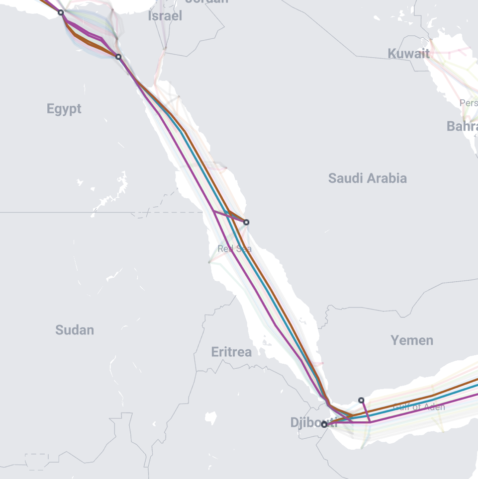What We Know (And Don't) About Multiple Cable Faults in the Red Sea