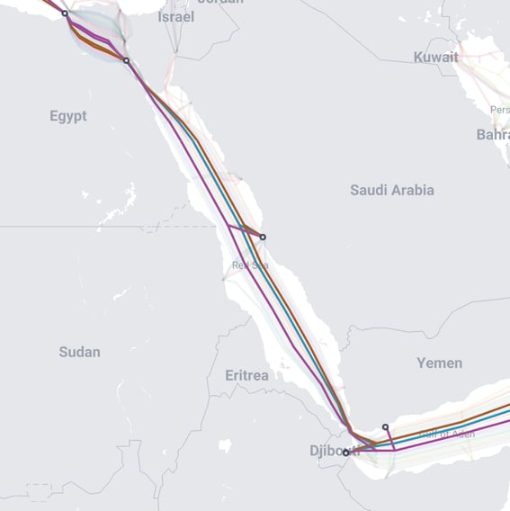 What We Know (And Don't) About Multiple Cable Faults in the Red Sea