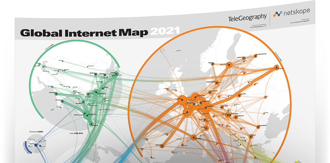 2021 Global Internet Map Tracks Global Capacity, Traffic, and Cloud ...