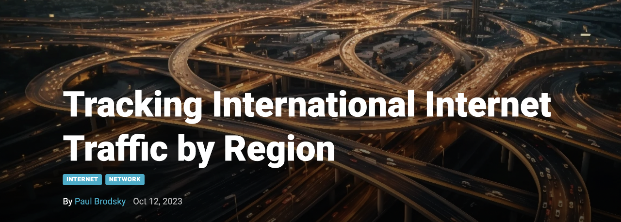 Tracking International Internet Traffic by Region